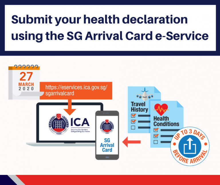 Submit Your Health Declaration To ICA Via The SG Arriaval Card e ...