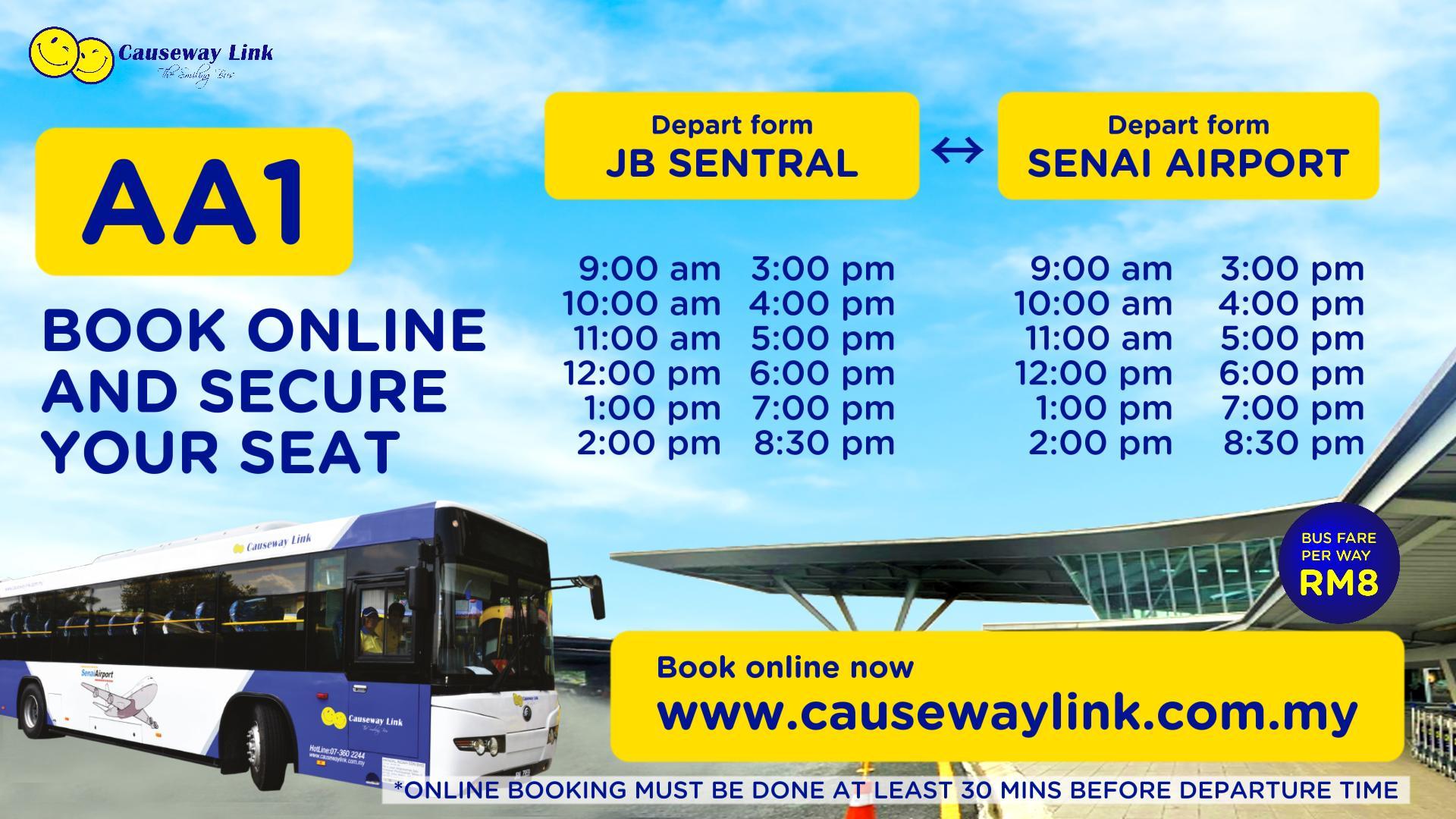 How To Get To Senai International Airport From JB Sentral | Causeway Link