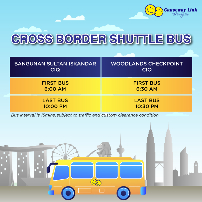 Cross Border Shuttle Bus Between BSI CIQ & Woodlands CIQ | Causeway Link